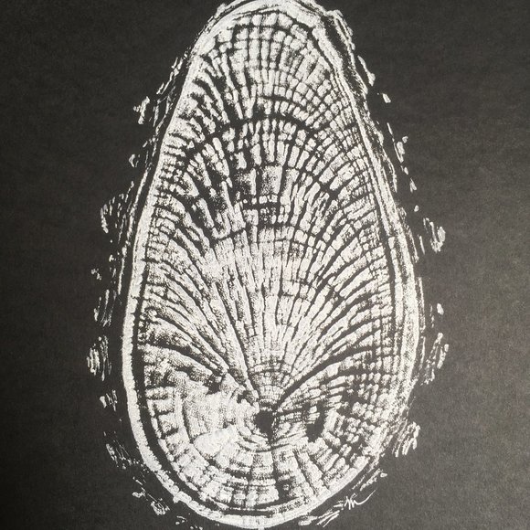 Art | New England Maple Tree Inverse Tree Ring Print Hand Pulled Ink ...